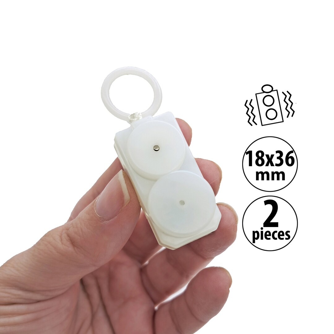 2 Small Slow Retracting Pull String Box for Kids Toys, Vibrating Insert ...