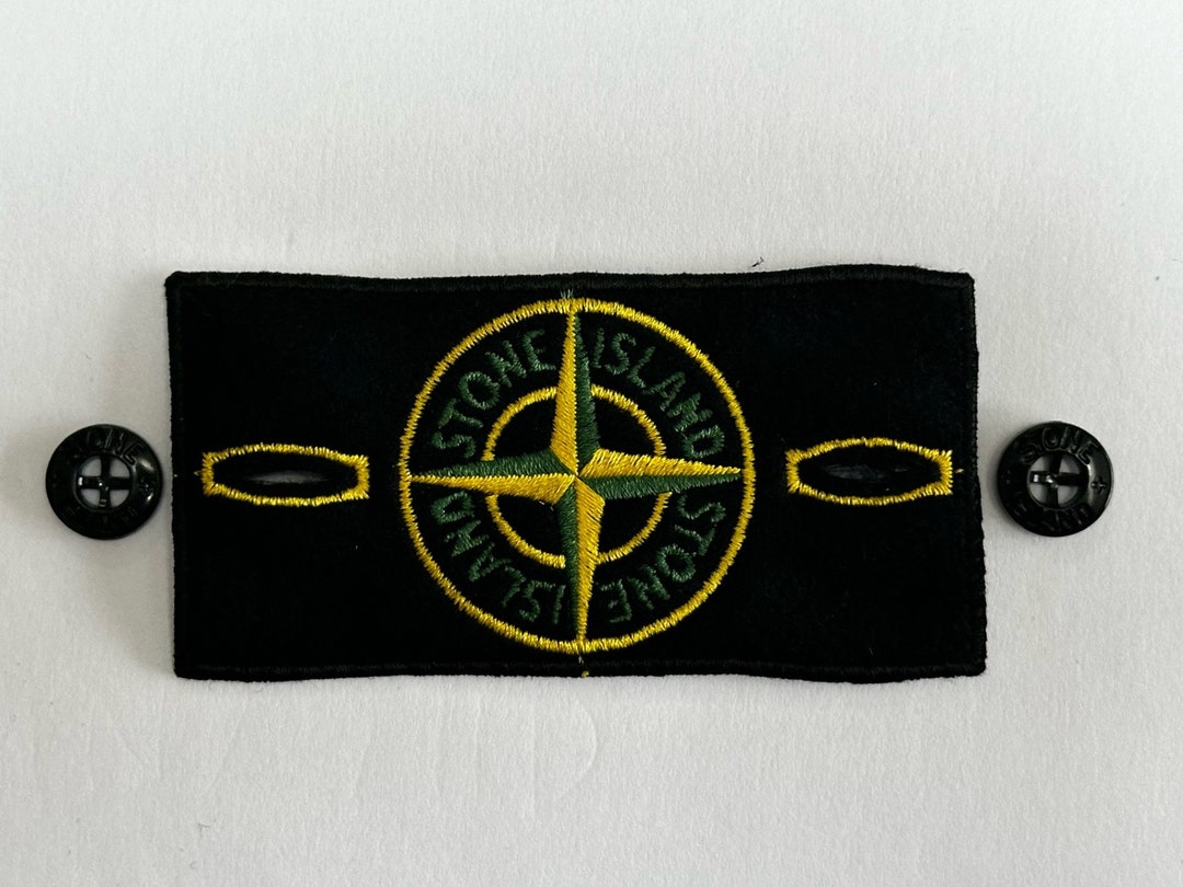 GENUINE Stone Island Badge Original Authentic With 2 Buttons *FAST ...