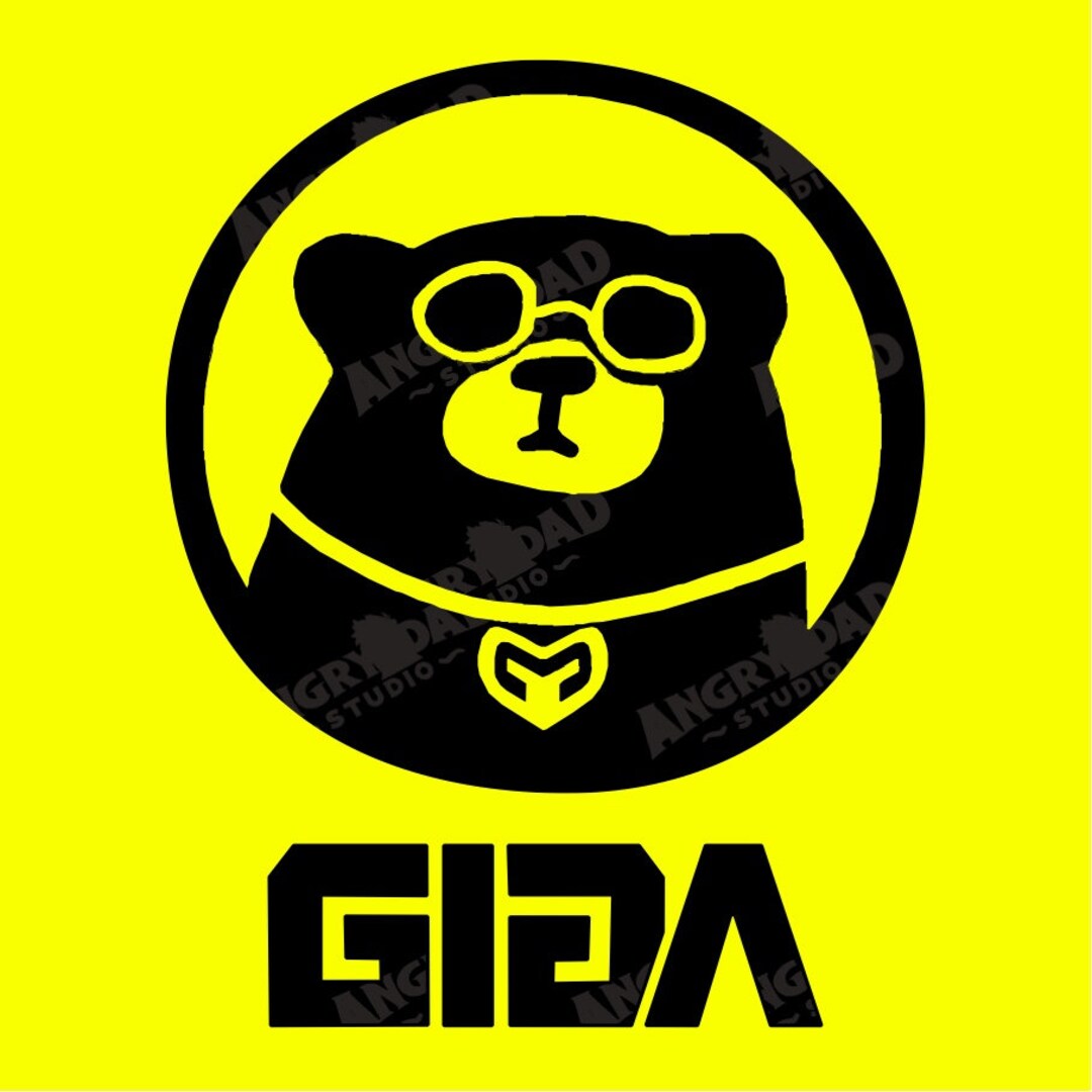 GIGA Bear and Name Logo Vector Graphic - Etsy