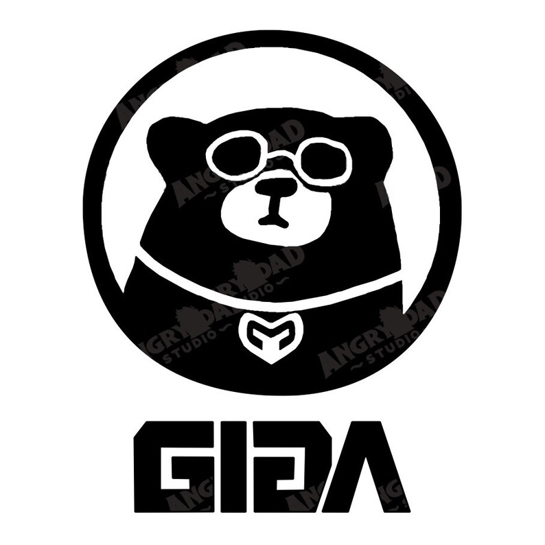 GIGA Bear and Name Logo Vector Graphic - Etsy