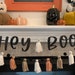 Hey Boo Garland With Yarn Ghost | Halloween Garland | Halloween ...