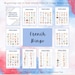Printable French Bingo Game, Kids & Adults Learning French Greetings ...