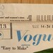 1960s Dress Sewing Pattern – Vogue 5413 – Size 14 Bust 34” – One Piece ...