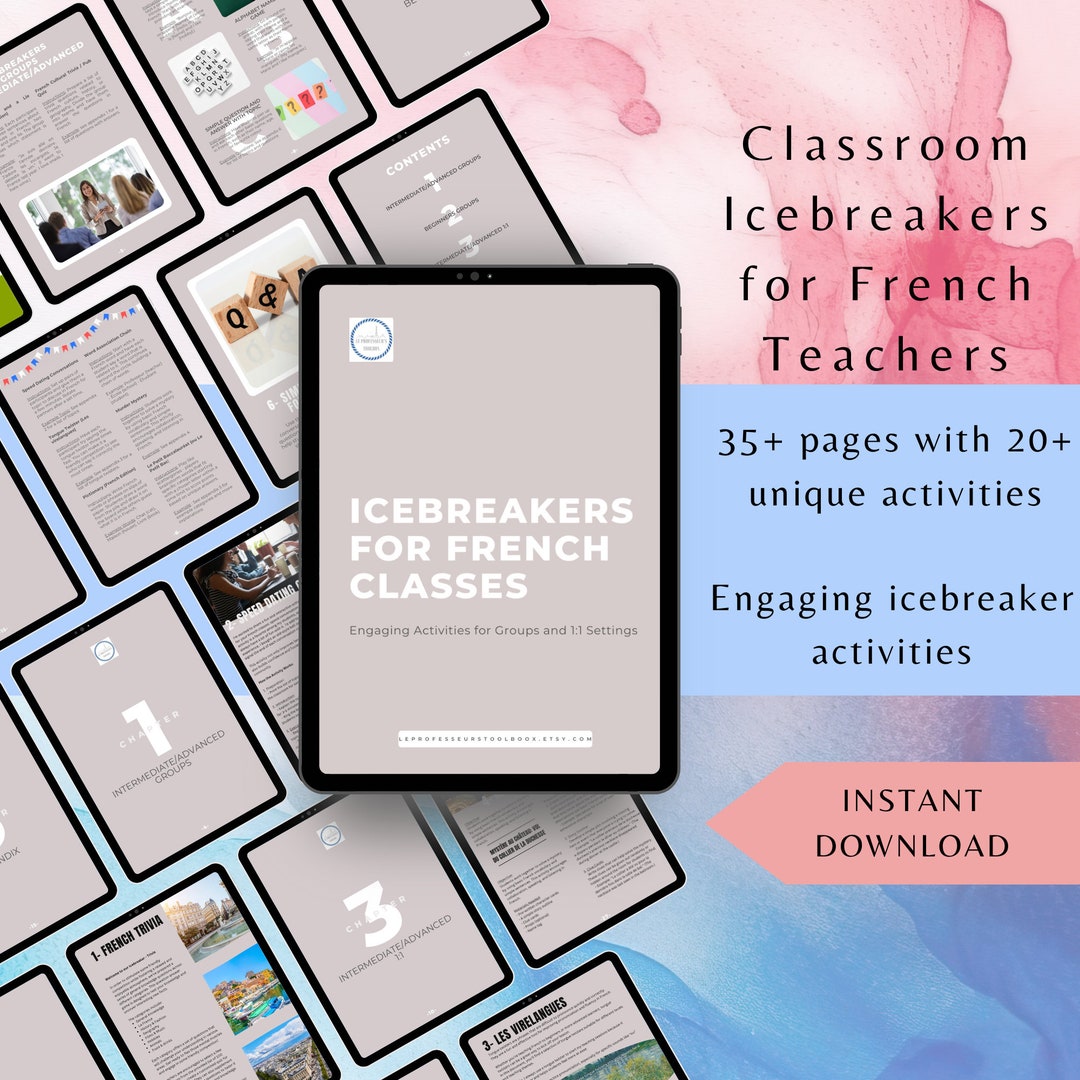 French Icebreaker Activities, Fun & Engaging Lesson Plans, Teaching ...