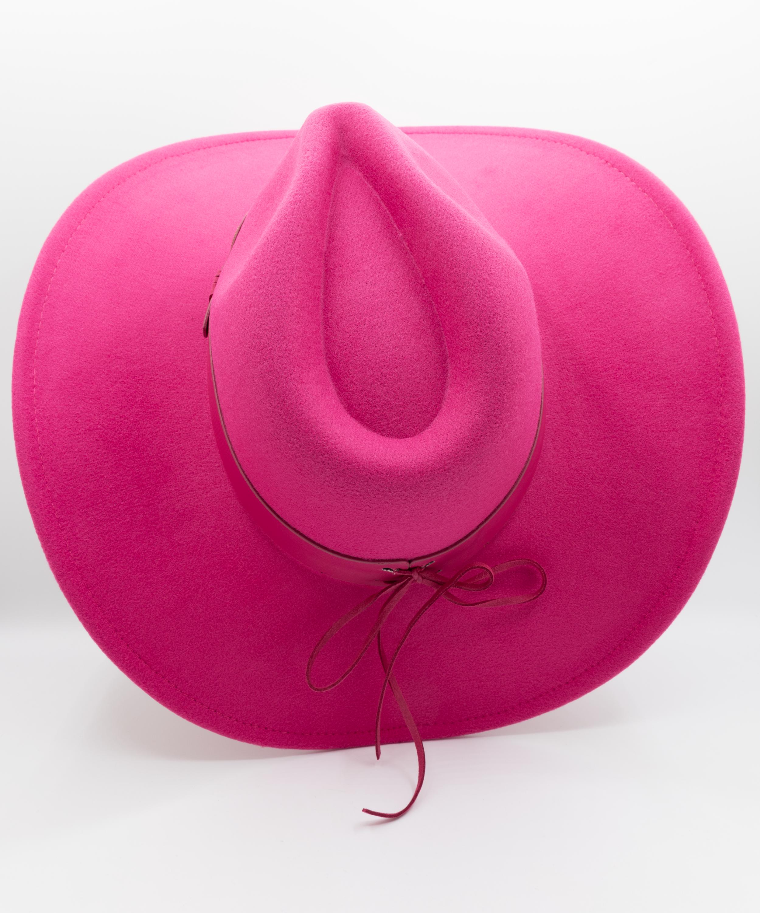 Pink Cowboy Hat With Cow Elements - Etsy