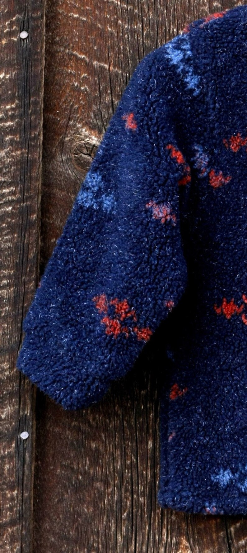 Boys Fleece Pullover Navy Tweed Berber, Boys Jacket, Blue Boys Sweater ...
