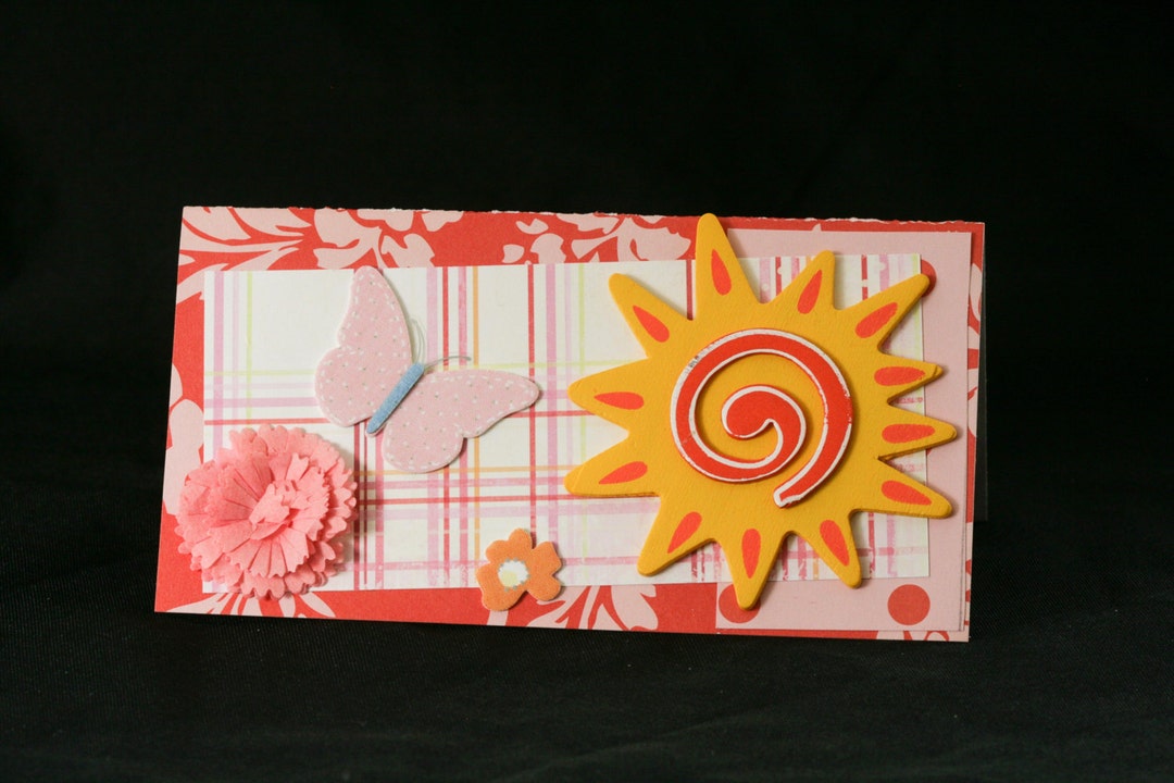 Checkbook Cover Vinyl Unique Handmade Sunshine Design - Etsy