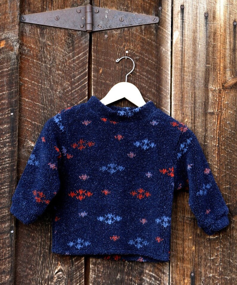 Boys Fleece Pullover Navy Tweed Berber, Boys Jacket, Blue Boys Sweater ...