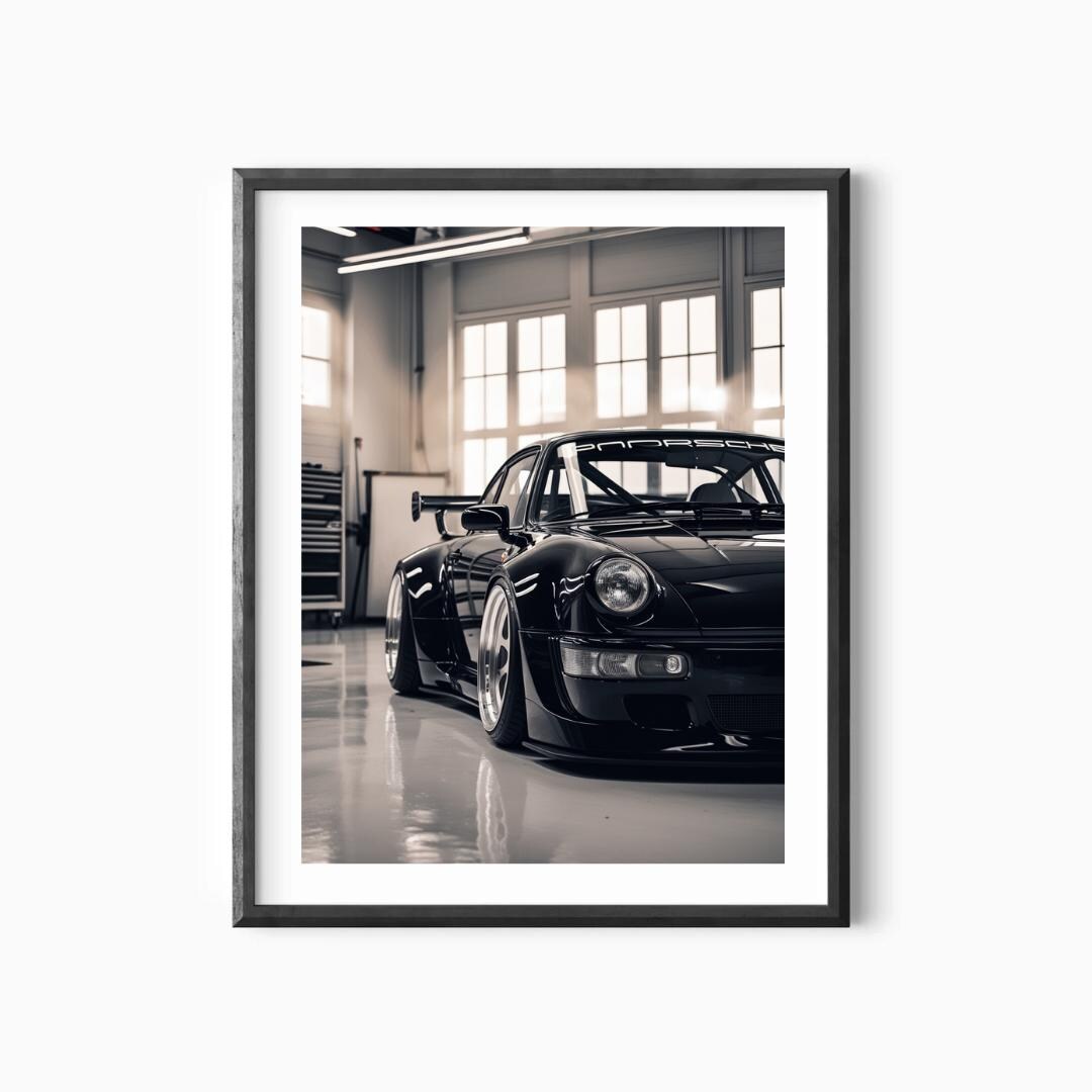 Porsche 911 Poster, Porsche Print, Car Wall Art, Minimalist Porsche ...
