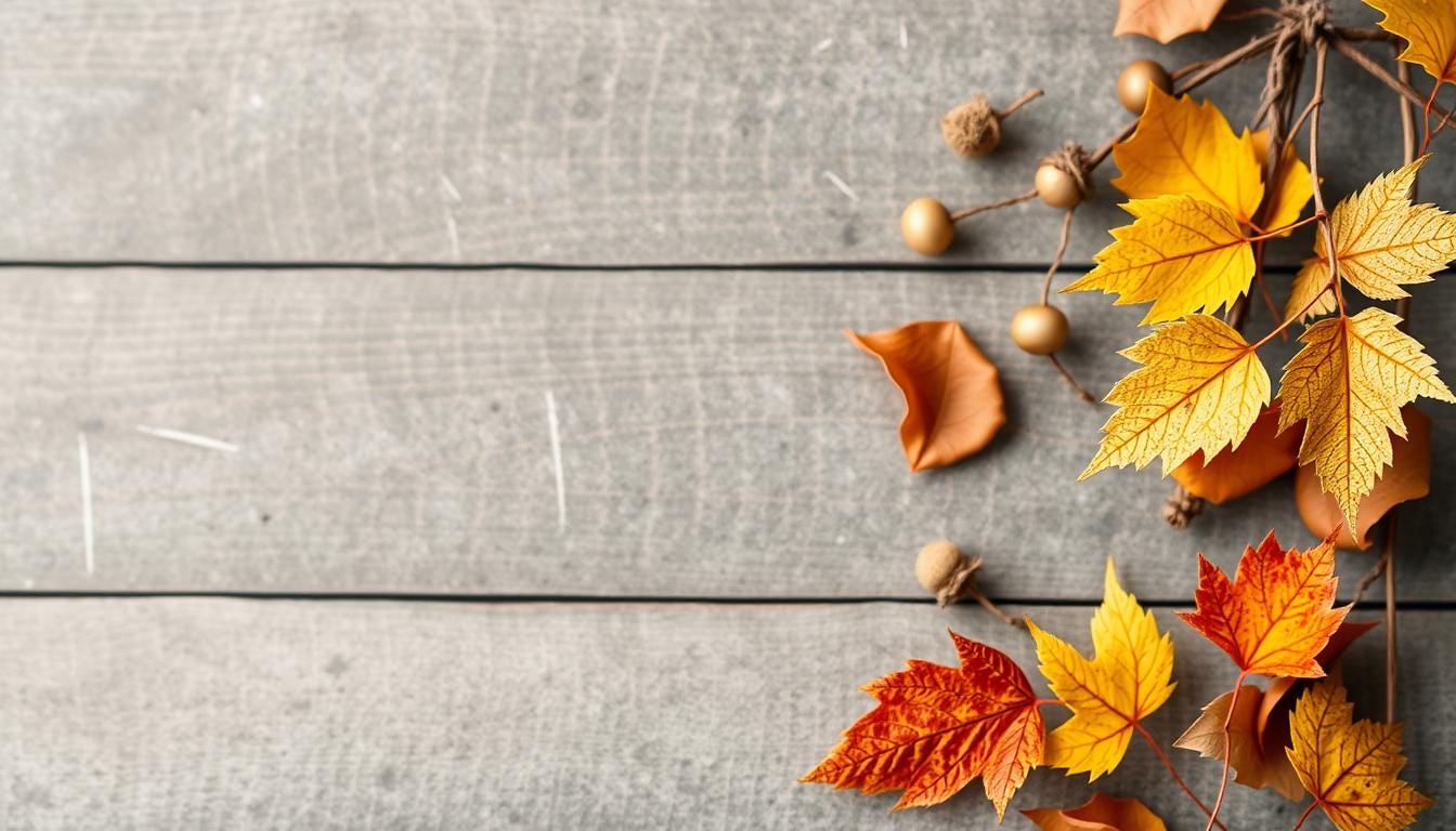 Rustic Autumn Leaves Background: Fall Decor Digital Images (PNG) - Etsy