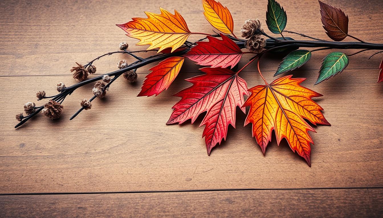 Rustic Autumn Leaves Background: Fall Decor Digital Images (PNG) - Etsy