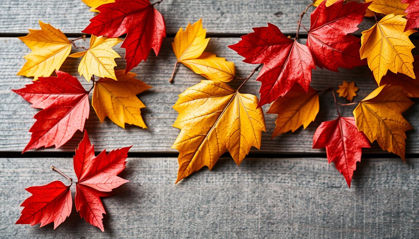 Rustic Autumn Leaves Background: Fall Decor Digital Images (PNG) - Etsy