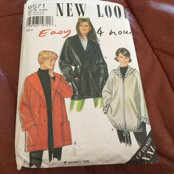 New Look 6571 Misses Jacket Pattern Size Small to Xlarge - Etsy