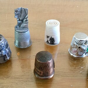 Vintage Thimble Collection 7 Pieces as Pictured Texas, Aloha, the ...
