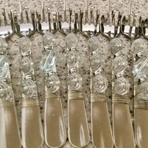 Funky Florida Finger Forks Clear and Light Blue, Singles or a Set - Etsy