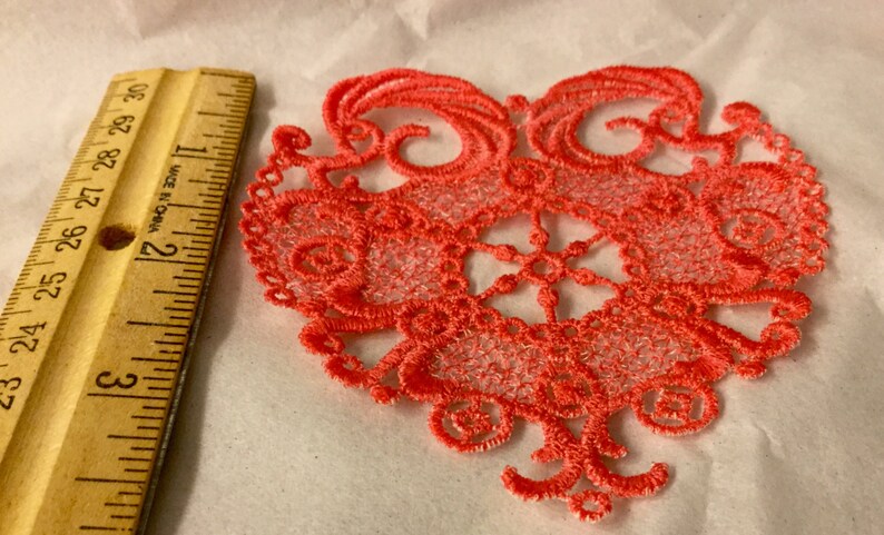 Coral Free Standing Lace Applique Embroidered - Suncatcher - Etsy
