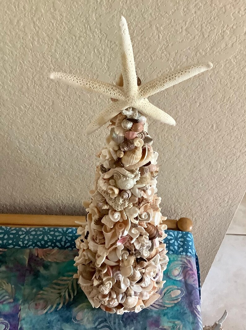 Sea Shell Art Tree Home Decoration 22 Inches Tall by 7 Wide - Etsy