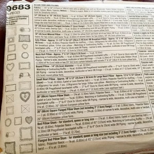 Simplicity 9683, Home Decorating Easy Pillows, Uncut - Etsy