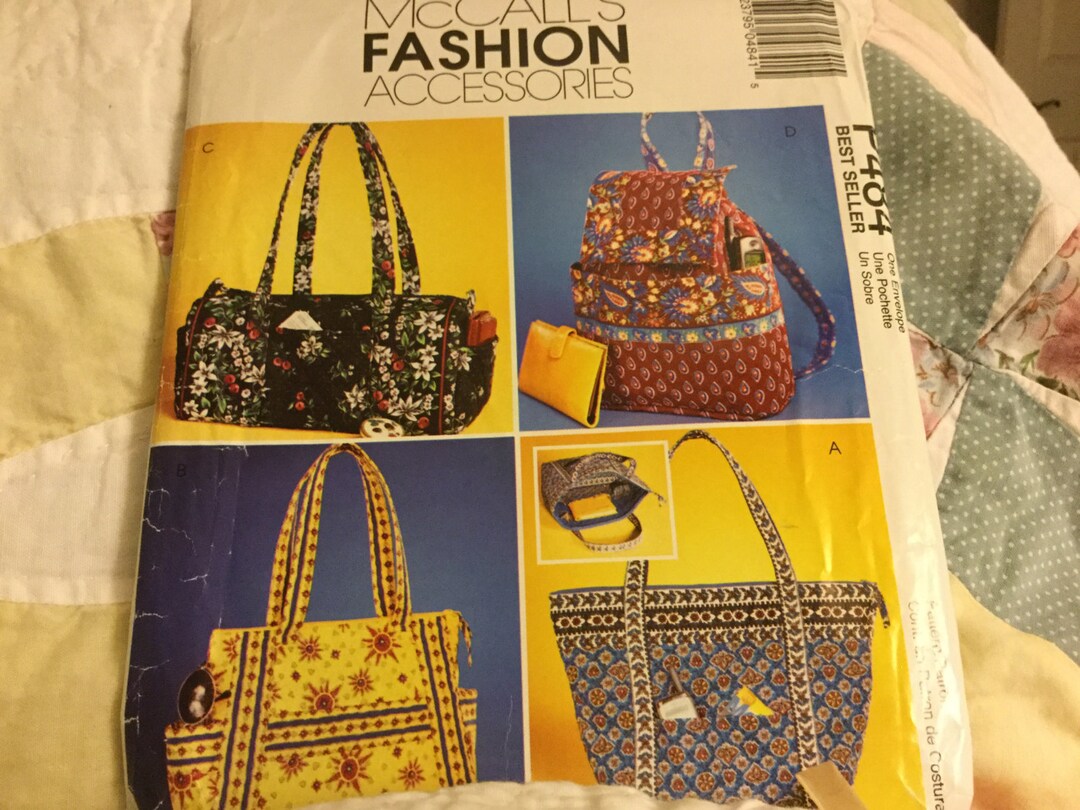Mccalls P484 Purse Backpack Pattern Uncut Shoulder Handbag - Etsy