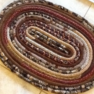 Rug Throw Rug Oval Rug Cotton Rug Coiled Fabric Rug 29 - Etsy