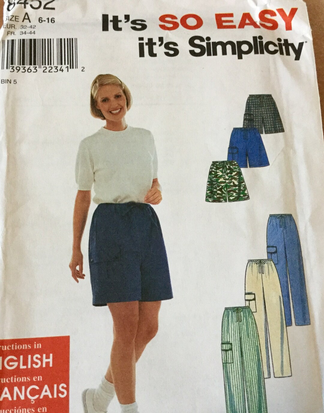 Simplicity 8452 Womens Shorts and Pants Pattern Size 6-16, Uncut - Etsy