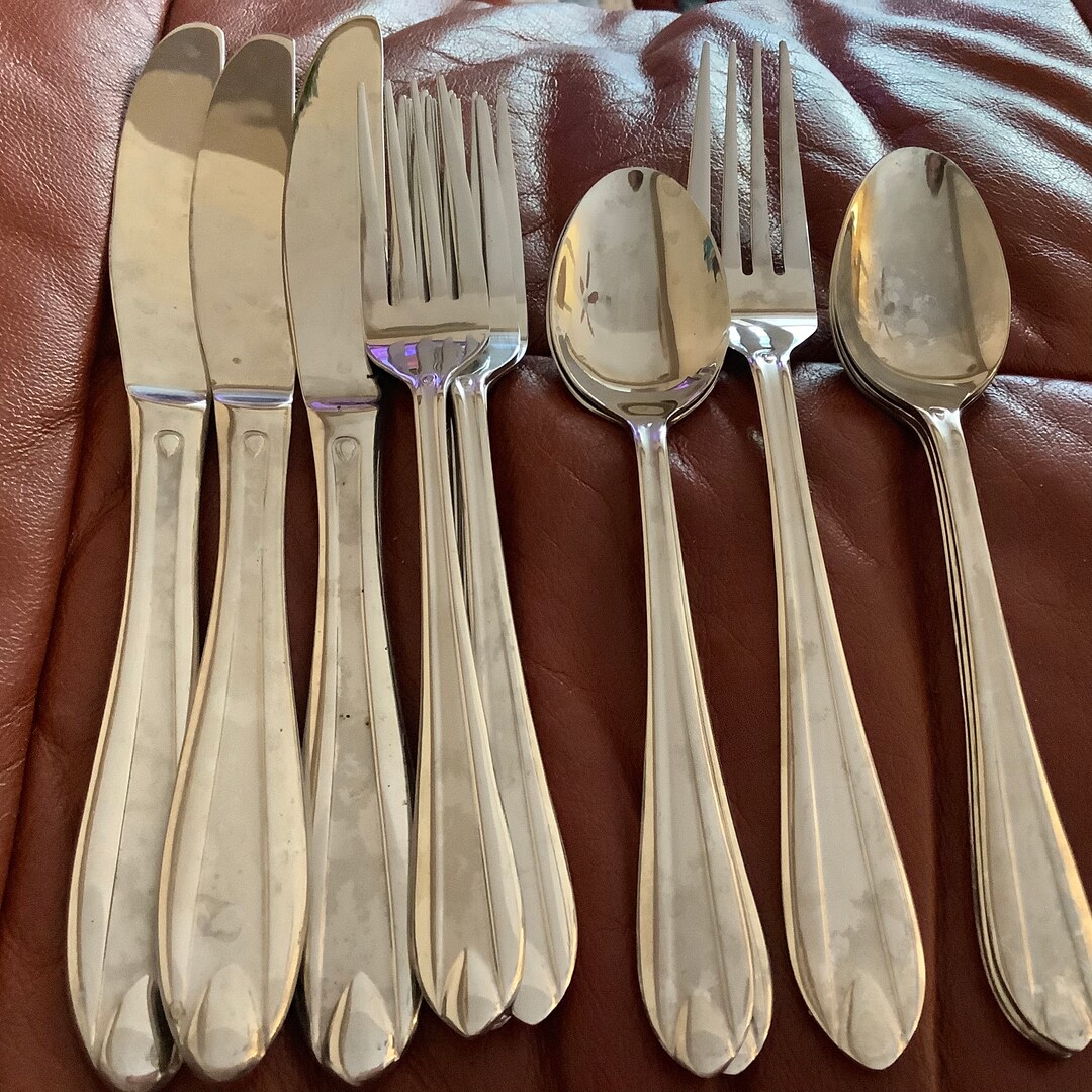Vintage Champion Silversmith Stainless Steel Flatware | 13 Pieces - Etsy