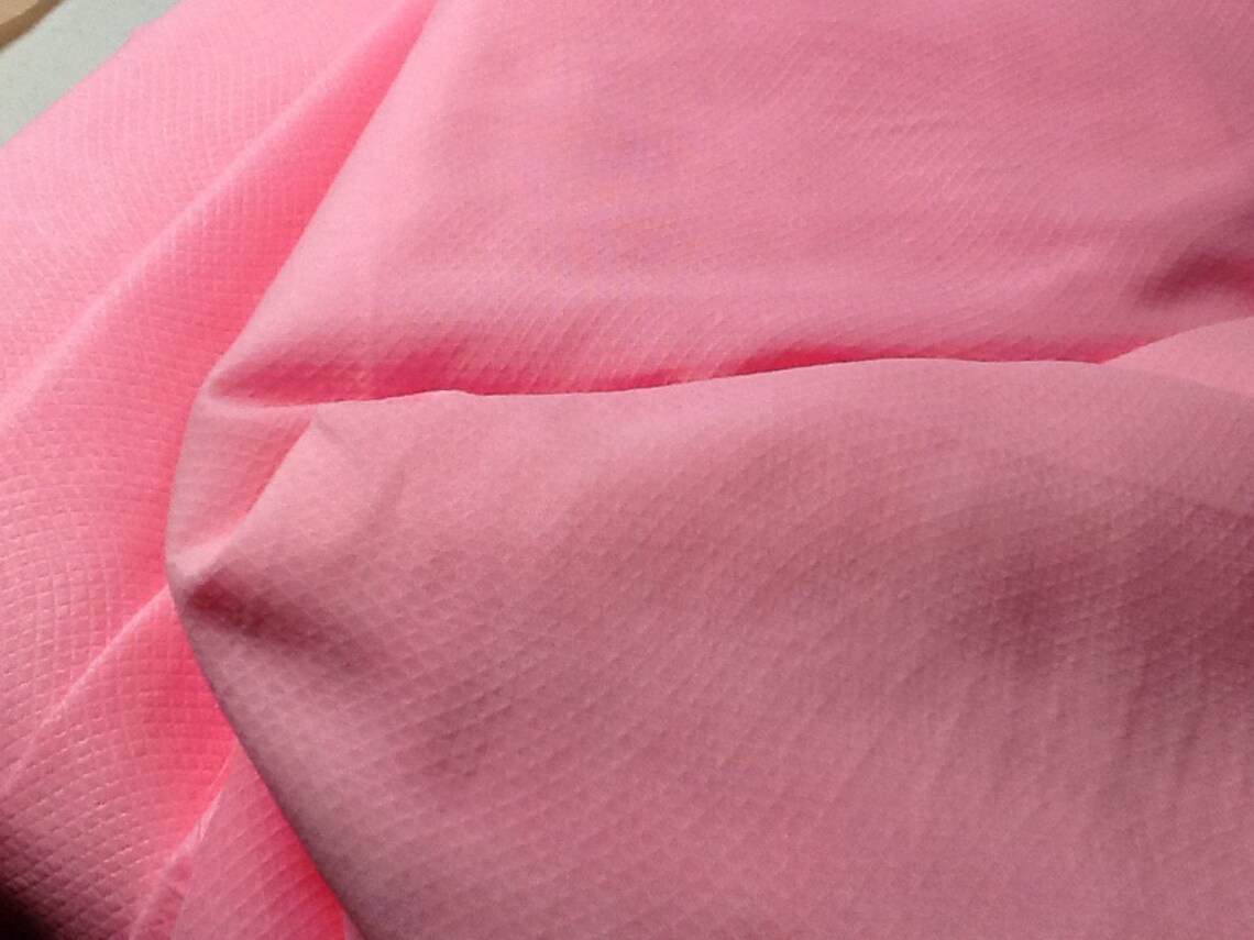 Vintage Fabric Pink Poly and Rayon Sold by the Yard 45 Inches | Etsy
