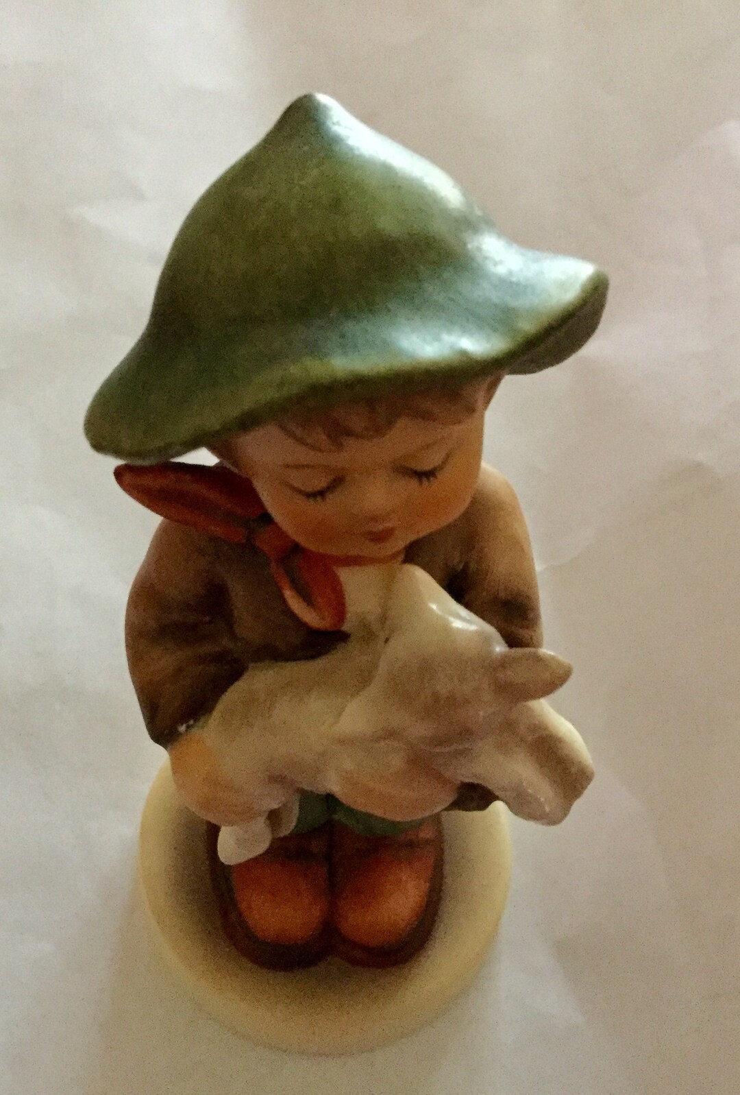Vintage W Goebel Boy With Dog Figurine | 5” Tall | Excellent Condition ...