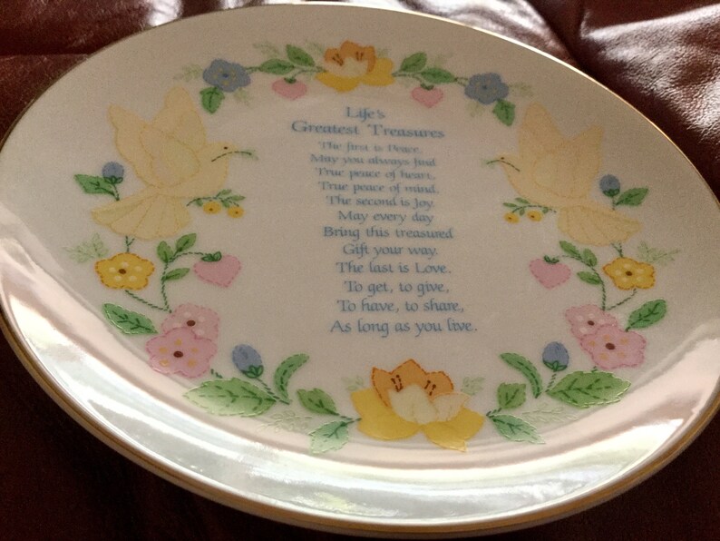 Vintage Collectors Plate Lifes Greatest Treasures 1984 Etsy