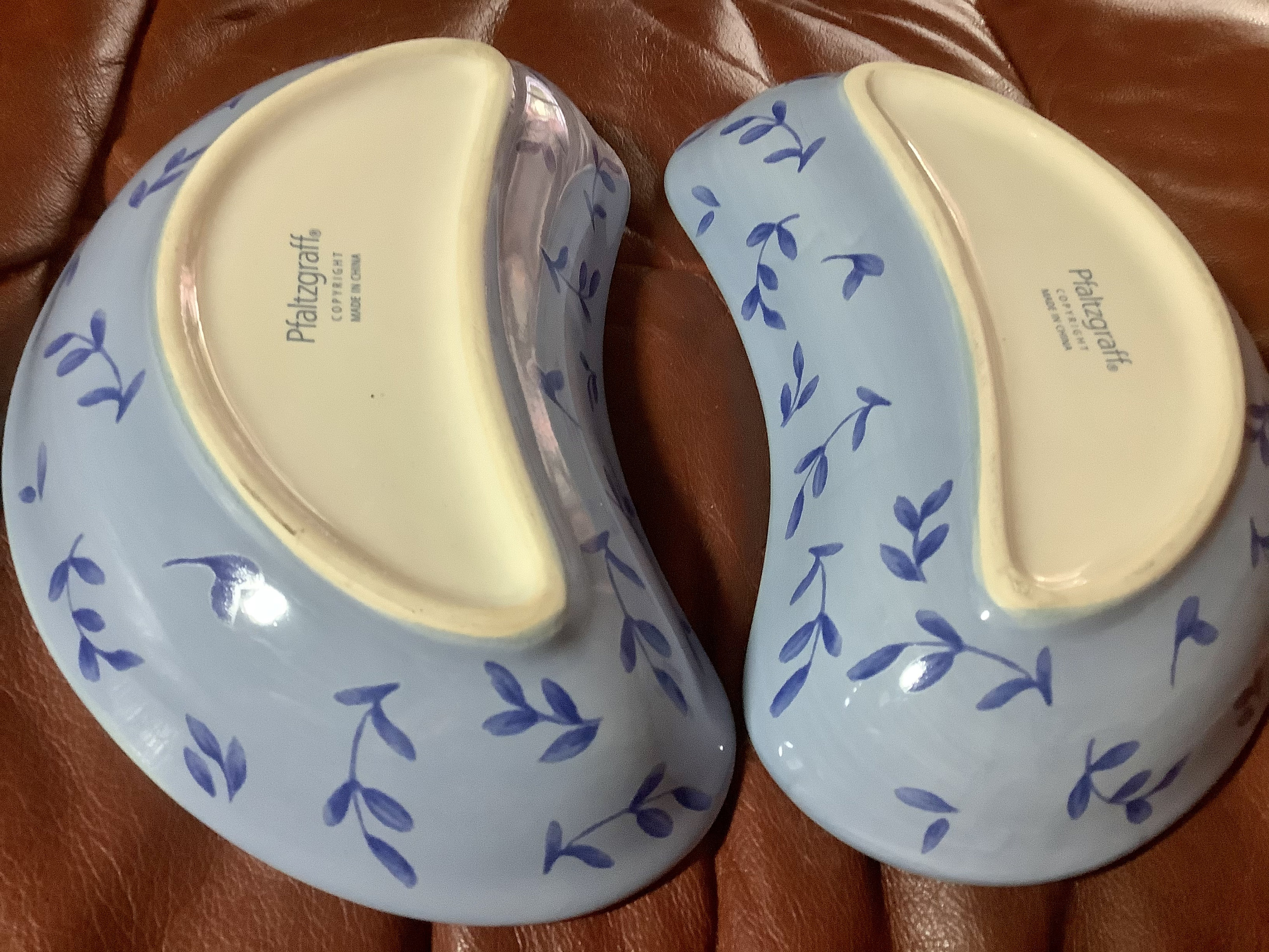 Pfaltzgraff Blue Floral Pattern Oval 7 by 4 Wide Serving - Etsy UK