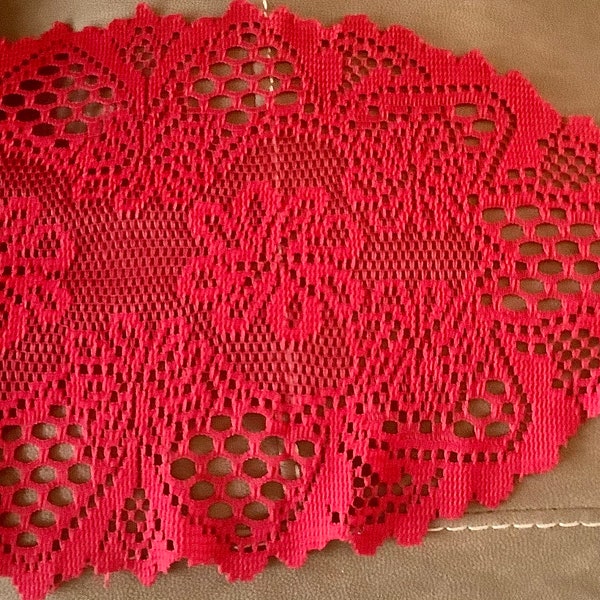 Red Doilies - Etsy