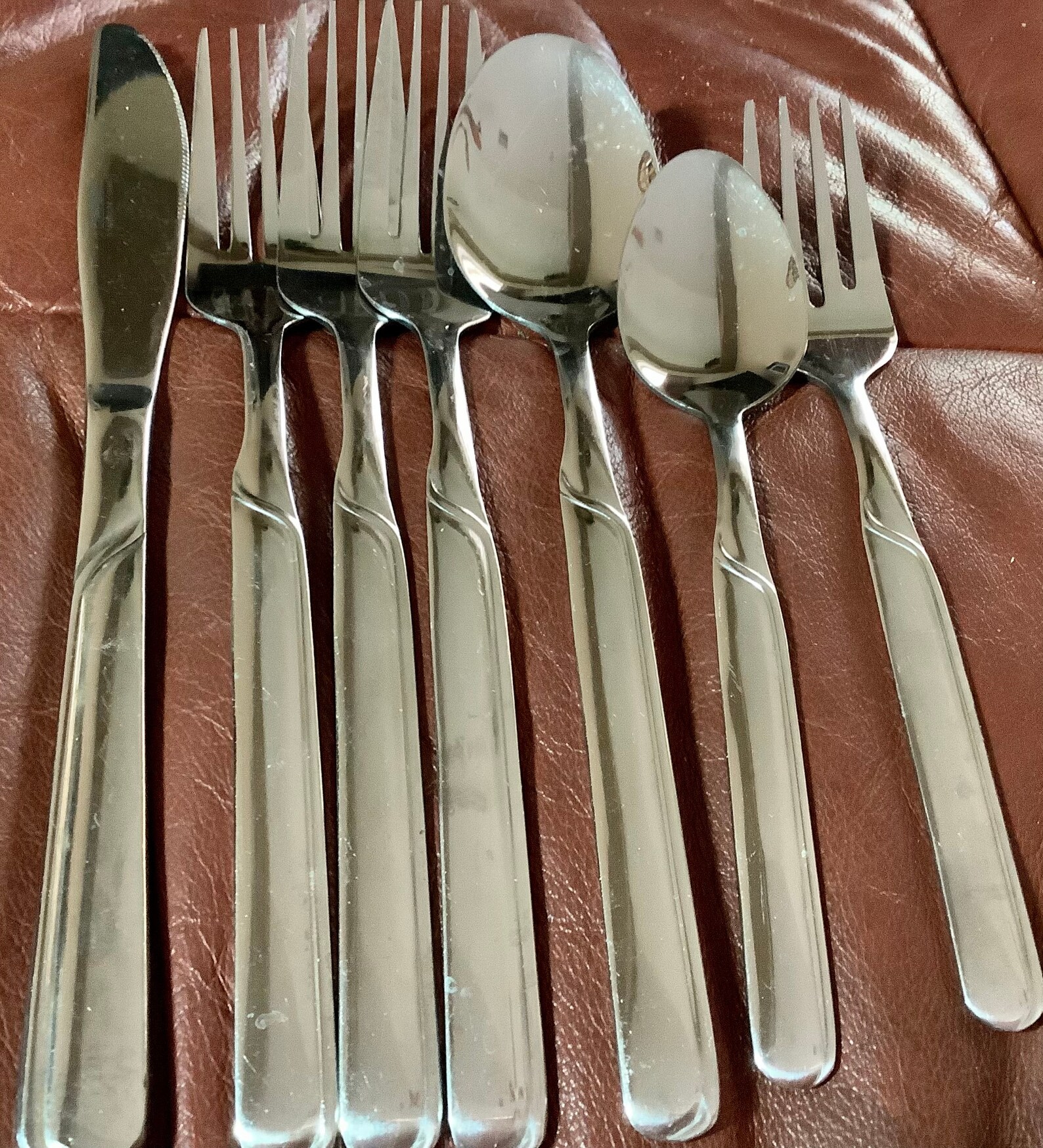 Cambridge Stainless Flatware 7 Pieces Excellent Condition - Etsy