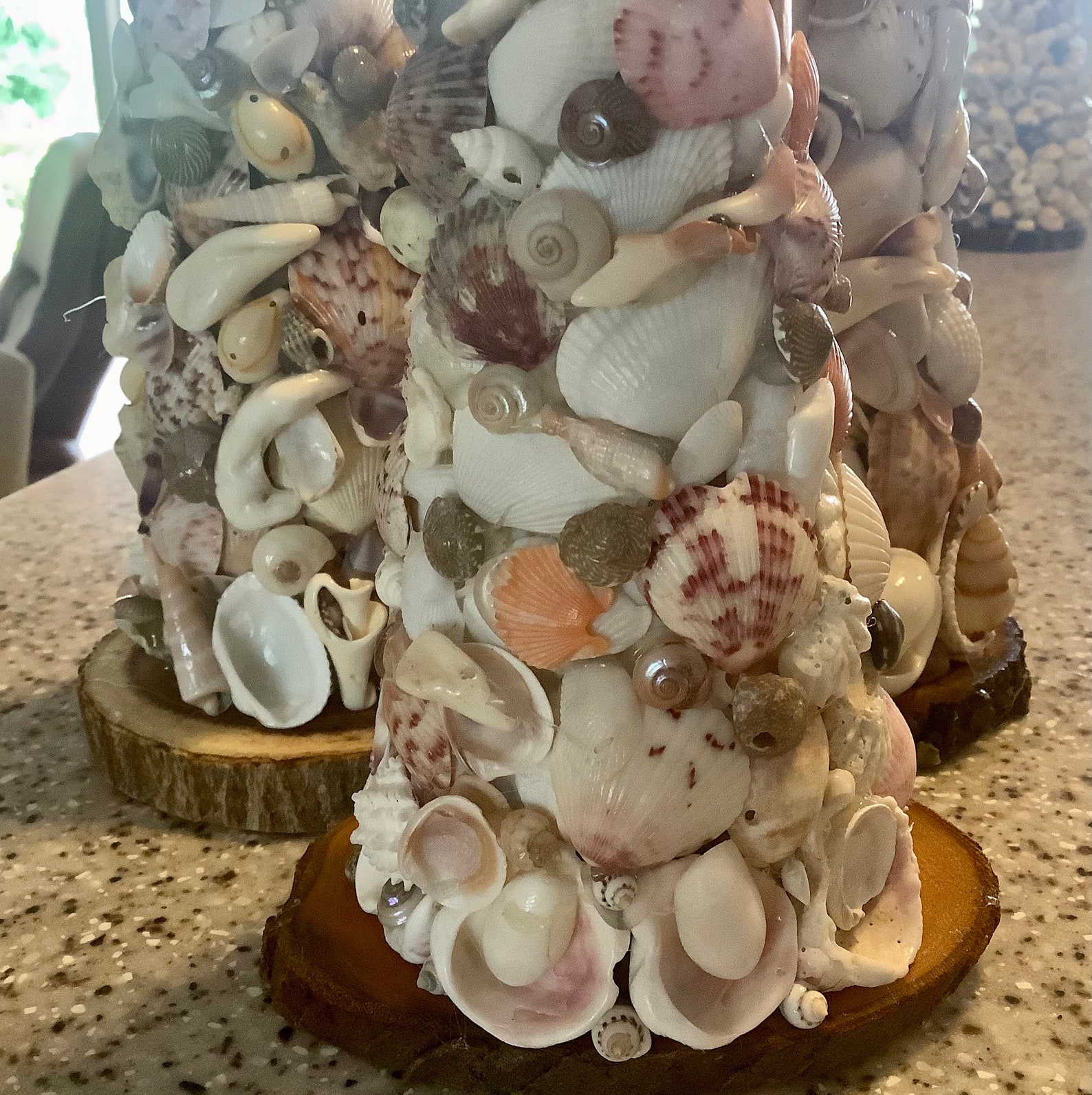 Sea Shell Art Tree Home Decoration | 10 Inches Tall by 3.5” Wide ...