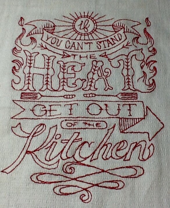 Dishtowel Embroidered Kitchen Saying Huck Towel If you | Etsy