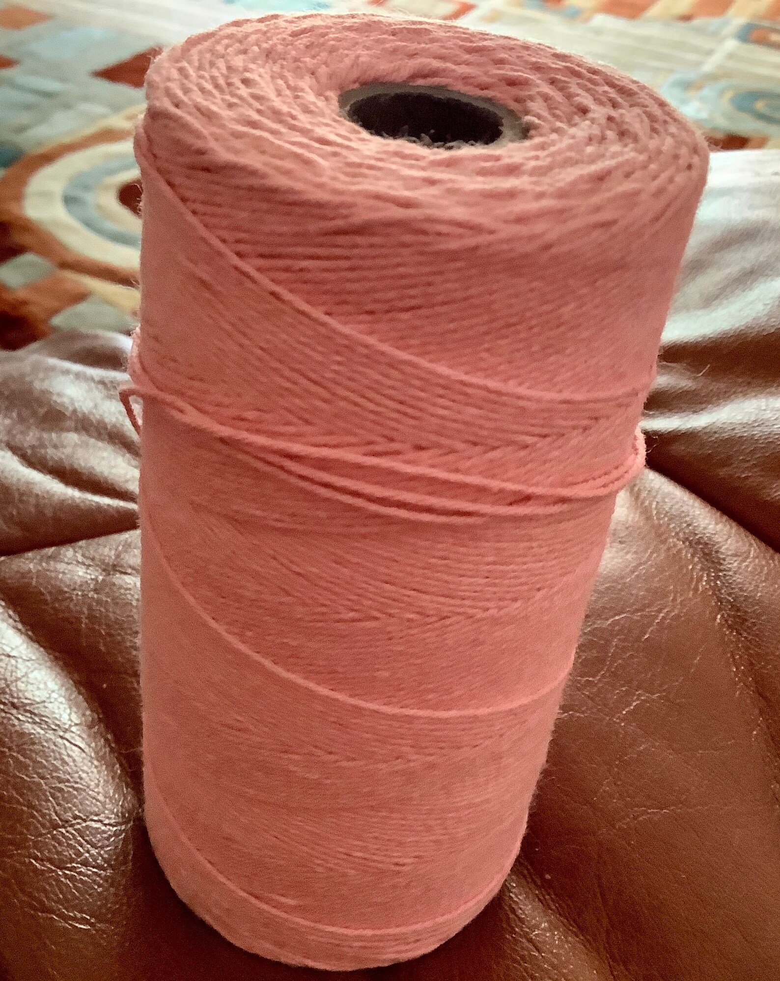 Spool of Pink Cotton Crochet Thread Vintage Medium Pink - Etsy