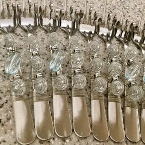 Funky Florida Finger Forks Clear and Light Blue, Singles or a Set - Etsy