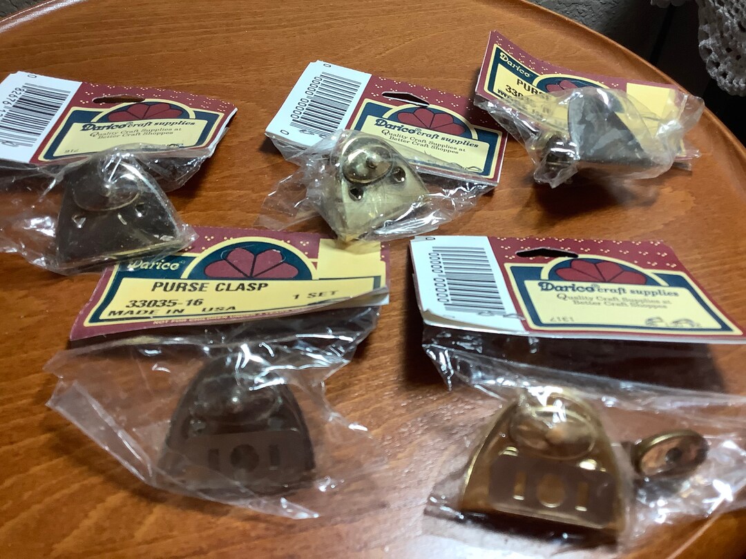 Purse Clasps | Bags and Accessories | 1.25” Wide | Set of 5 Metal ...