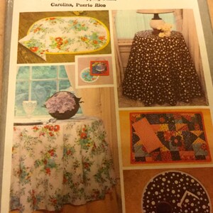 Vintage Simplicity 8364 Table Accessories, Table Cloth, Placemats ...