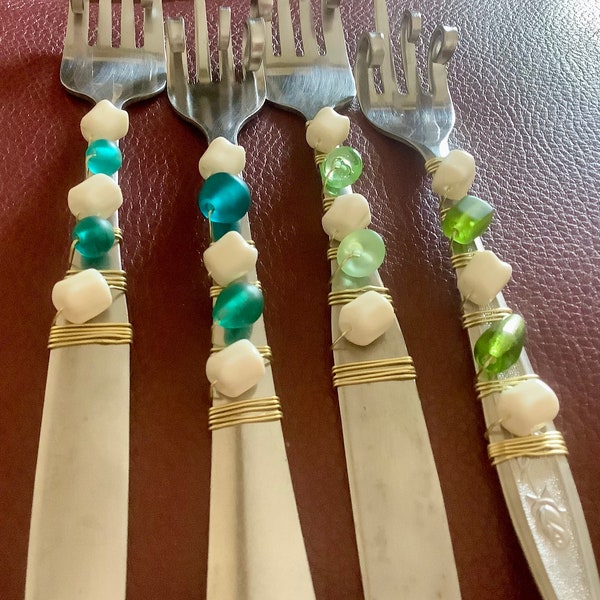 Beaded Flatware - Etsy