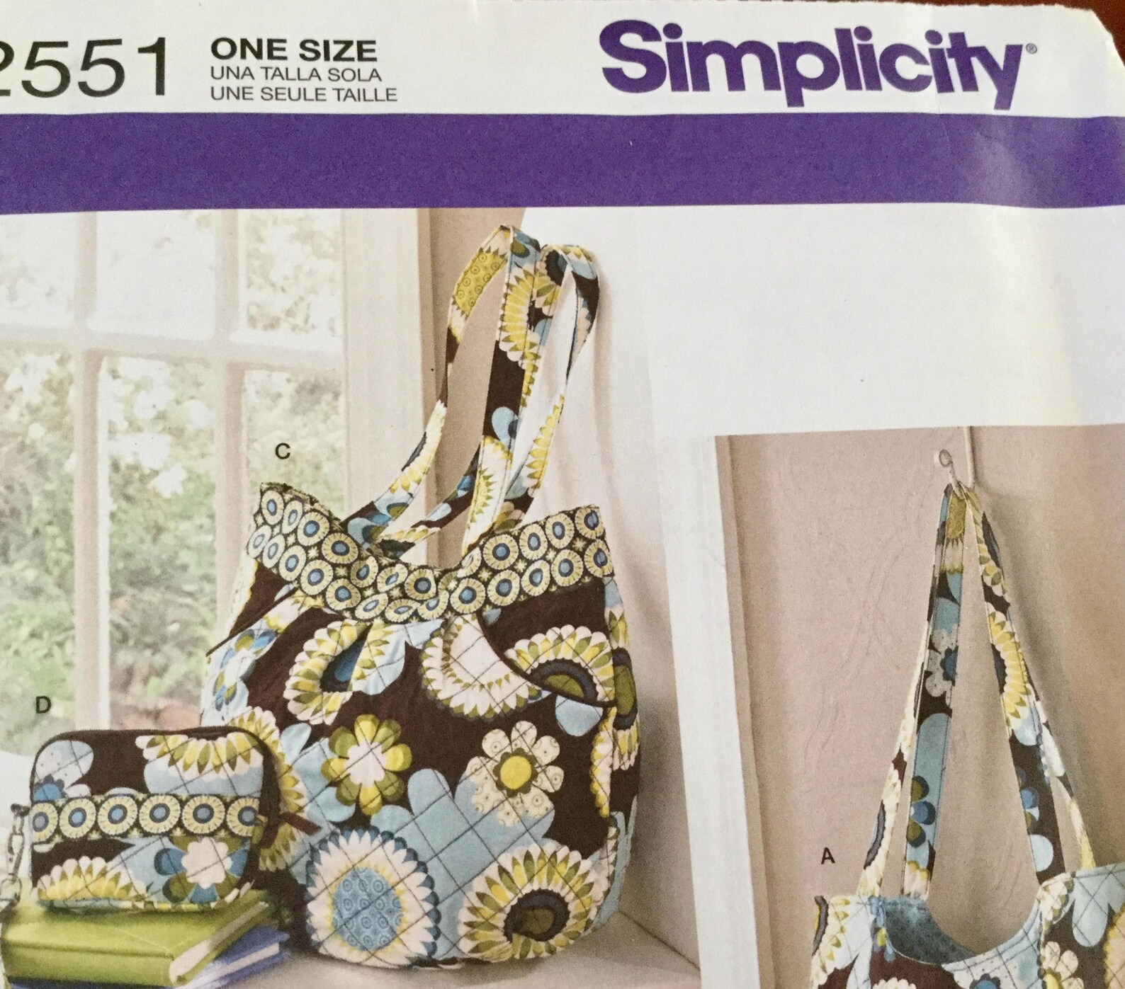 Simplicity 2551 Bags Purse Tote Uncut Sewing Pattern | Etsy