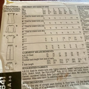 New Look 6641 Kids Boy or Girl Top, Pants, Shorts, Dress Pattern, Size ...