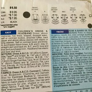 Butterick 5232 Toddlers Children Dress and Headband Pattern Uncut Size ...