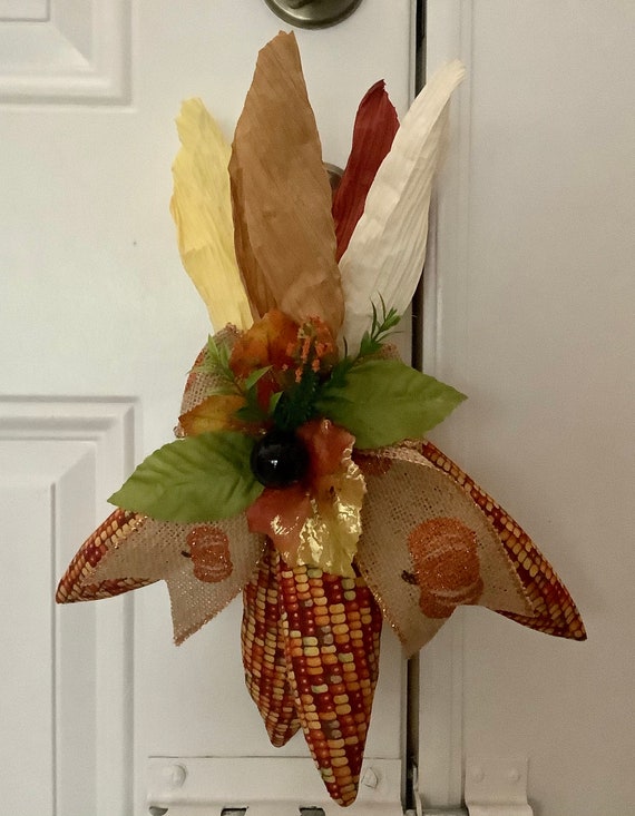 Indian Corn Wall or Fall Door Decoration 4 Indian Corn | Etsy