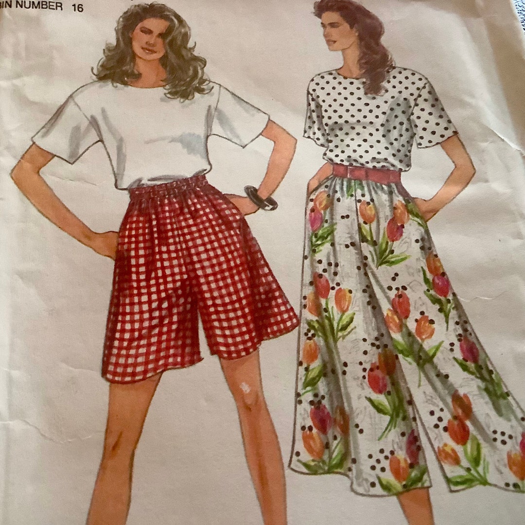 Simplicity 8387 Misses Split Skirt in 2 Lengths and Top | Size 8-18 ...