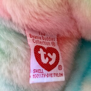 Vintage Ty First Birthday Bear Pink Blue Yellow Green, Excellent ...