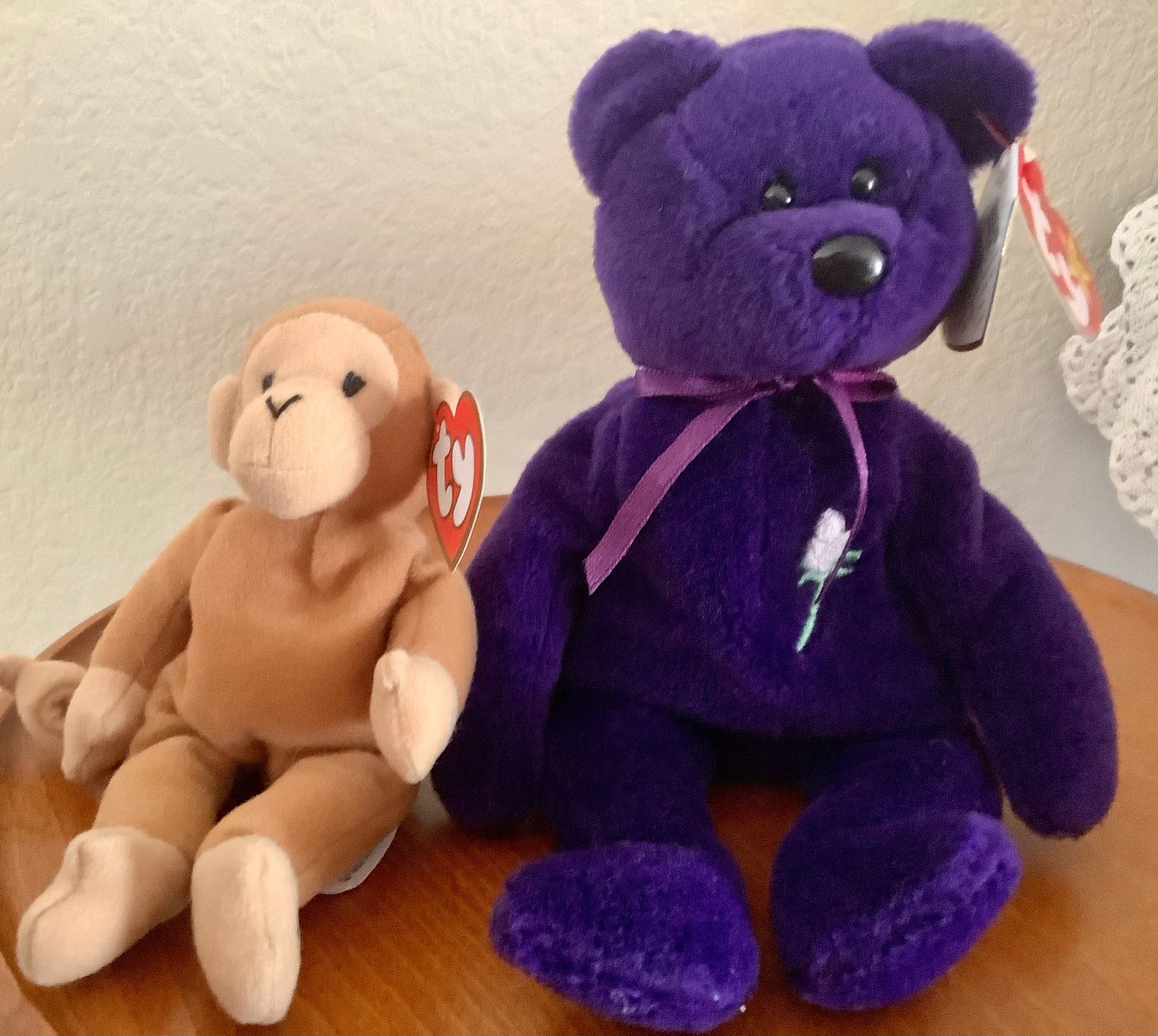 TY Princess & Bongo Monkey Stuffed Animals Set of 2 | Etsy