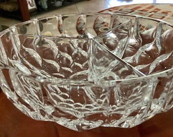 Crystal Divided Dish - Etsy