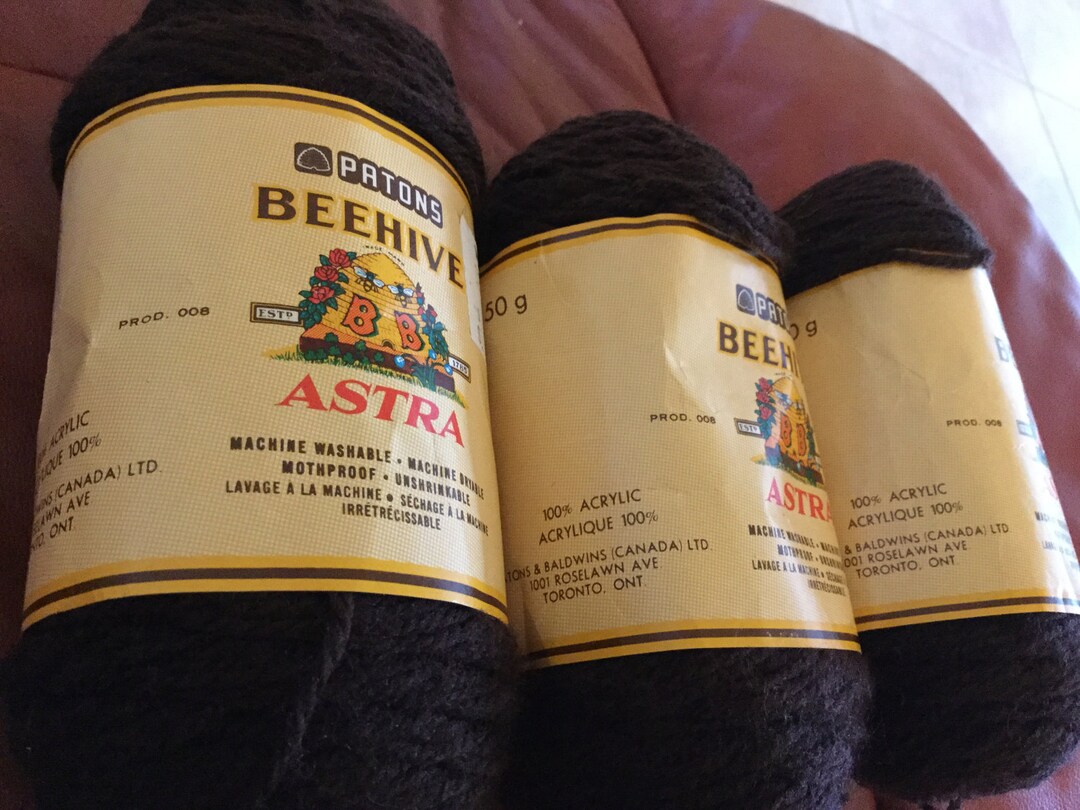 Yarn Brown Acrylic Sport 4 Full Skeins 4 Balls for Knitting or Crochet ...