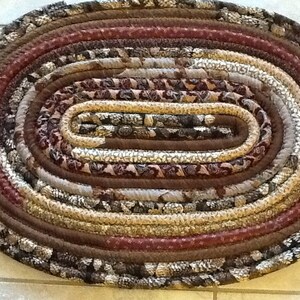 Rug Throw Rug Oval Rug Cotton Rug Coiled Fabric Rug 29 - Etsy