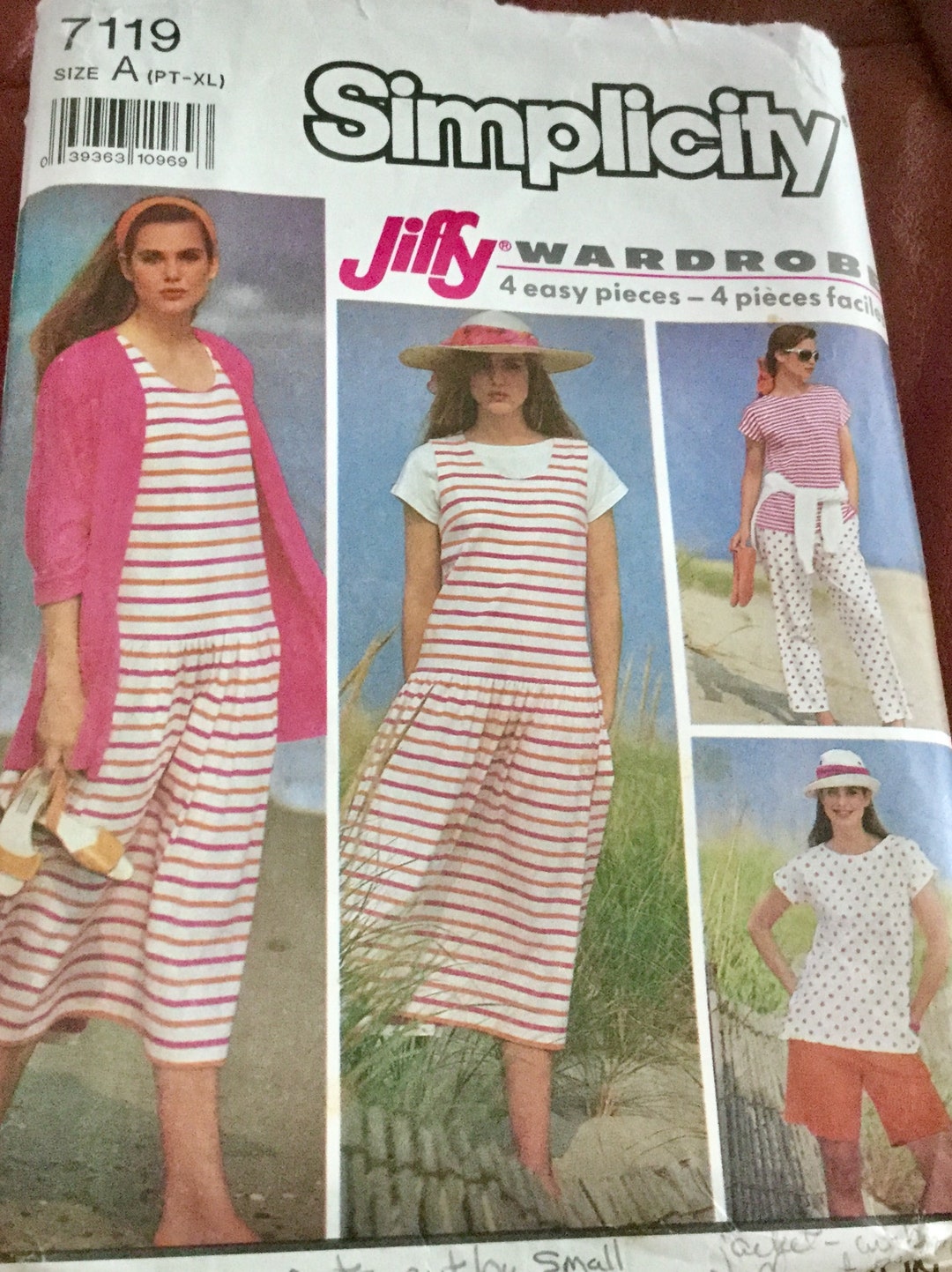 Simplicity 7119 Summer Wardrobe | Dress Pants Top and Jacket | Size Pt ...